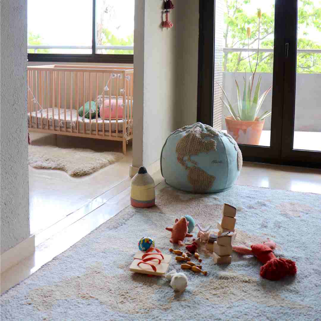 Lorena Canals Pouf World Map at TheCrib.ae